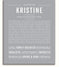 Kristine | Name Art Print – Name Stories