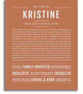 Kristine | Name Art Print – Name Stories