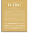 Kristine | Name Art Print – Name Stories