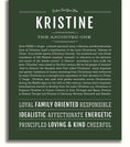 Kristine | Name Art Print – Name Stories