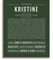 Kristine | Name Art Print – Name Stories