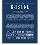 Kristine | Name Art Print – Name Stories