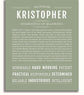 Kristopher | Name Art Print – Name Stories