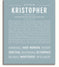 Kristopher | Name Art Print – Name Stories
