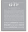 Kristy | Name Art Print – Name Stories