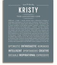 Kristy | Name Art Print – Name Stories