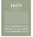 Kristy | Name Art Print – Name Stories