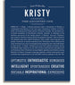 Kristy | Name Art Print – Name Stories