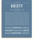 Kristy | Name Art Print – Name Stories