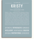 Kristy | Name Art Print – Name Stories