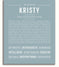 Kristy | Name Art Print – Name Stories