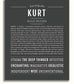 Kurt | Name Art Print – Name Stories