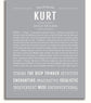 Kurt | Name Art Print – Name Stories