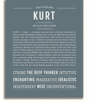 Kurt | Name Art Print – Name Stories