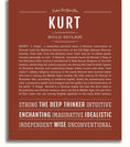 Kurt | Name Art Print – Name Stories