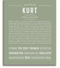 Kurt | Name Art Print – Name Stories