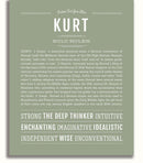 Kurt | Name Art Print – Name Stories