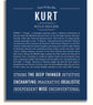 Kurt | Name Art Print – Name Stories