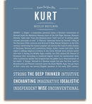 Kurt | Name Art Print – Name Stories