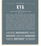 Kya | Name Art Print – Name Stories