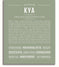 Kya Personalized Name Meaning Art Prints – Name Stories