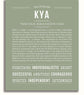 Kya | Name Art Print – Name Stories
