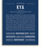 Kya | Name Art Print – Name Stories