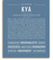 Kya Personalized Name Meaning Art Prints – Name Stories