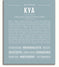 Kya Personalized Name Meaning Art Prints – Name Stories