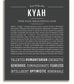 Kyah | Name Art Print – Name Stories
