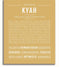 Kyah | Name Art Print – Name Stories
