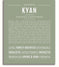 Kyan | Name Art Print – Name Stories