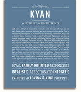 Kyan | Name Art Print – Name Stories