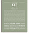 Kye Personalized Name Meaning Art Prints – Name Stories