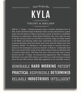 Kyla | Name Art Print – Name Stories