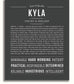 Kyla Personalized Name Meaning Art Prints – Name Stories