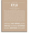 Kyla | Name Art Print – Name Stories