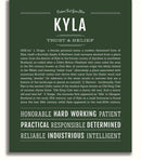 Kyla | Name Art Print – Name Stories
