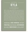 Kyla | Name Art Print – Name Stories