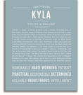 Kyla | Name Art Print – Name Stories