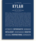 Kylah | Name Art Print – Name Stories