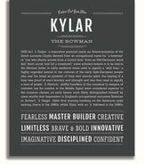 Kylar (male) | Name Art Print – Name Stories