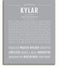 Kylar (male) | Name Art Print – Name Stories