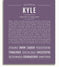 Kyle Personalized Name Meaning Art Prints – Name Stories