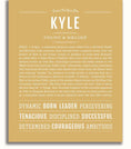 Kyle (male) | Name Art Print – Name Stories