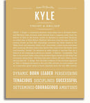 Kyle (male) | Name Art Print – Name Stories