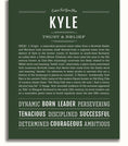 Kyle (male) | Name Art Print – Name Stories