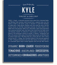 Kyle (male) | Name Art Print – Name Stories