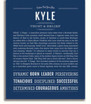 Kyle (male) | Name Art Print – Name Stories