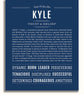 Kyle (male) | Name Art Print – Name Stories